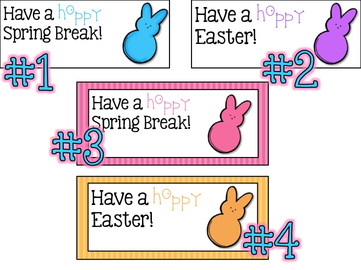Freebielicious: FREE Easter/Spring Break Gift Tags