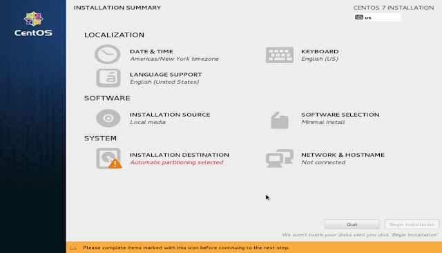 Tutorial Installasi CentOS 7 Server (Core) | Coretan Bocah IT