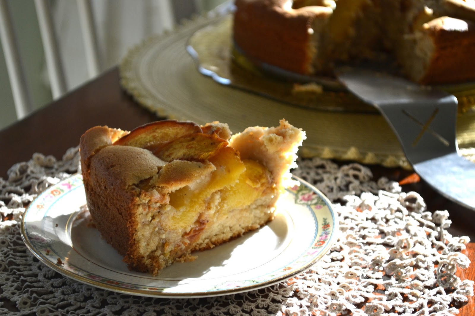 Attic Lace: Peach Cake