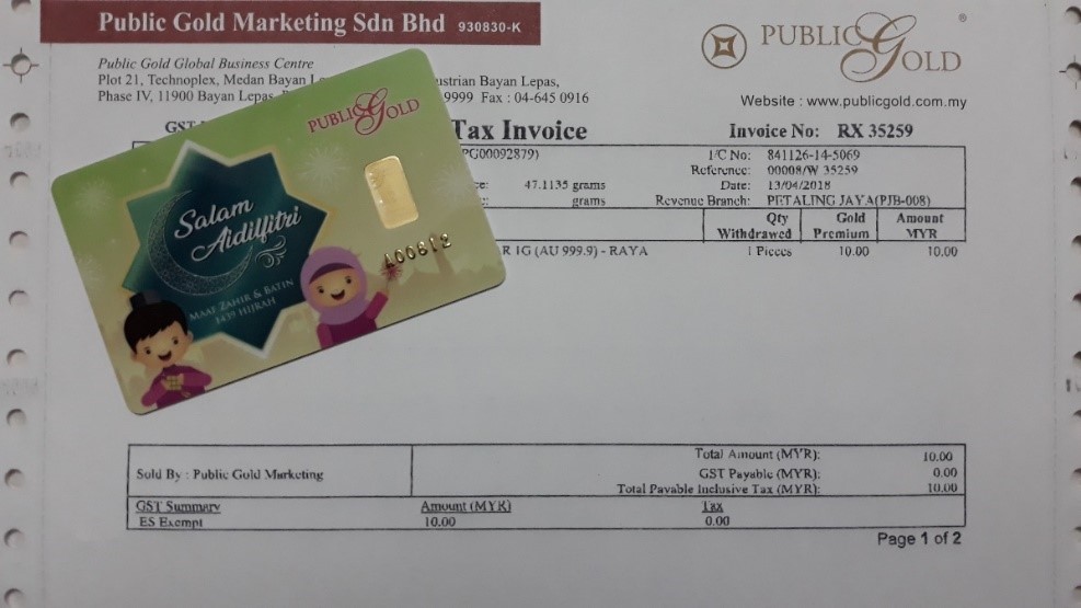 Mohd Faiz bin Abdul Manan: 3 Langkah Mudah Keluarkan Emas Fizikal Dari ...