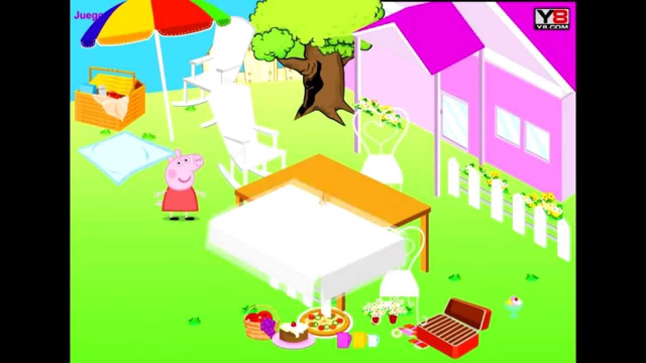 Juego OnLine Decora el jardin con Peppa Pig - La tienda de Peppa Pig