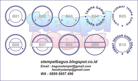 STEMPEL BAGUS: Contoh design Stempel
