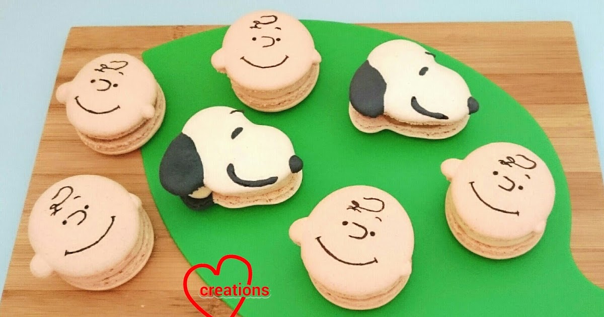 Loving Creations for You: Charlie Brown and Snoopy Lemon Macarons