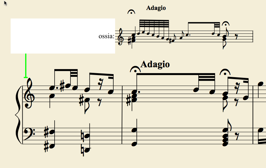 Notación musical con MuseScore: El reto de los Ossias (interpretación alternativa) con MuseScore