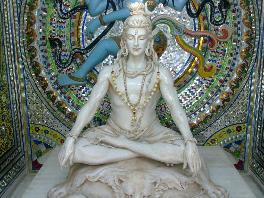 STATUE OF LORD SHIVA IN PAWAN DHAM TEMPLE,HARIDWAR VISIT