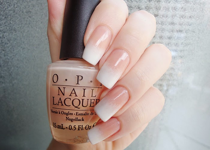 Silvia Lace Nails: Classic white french gradient nail art