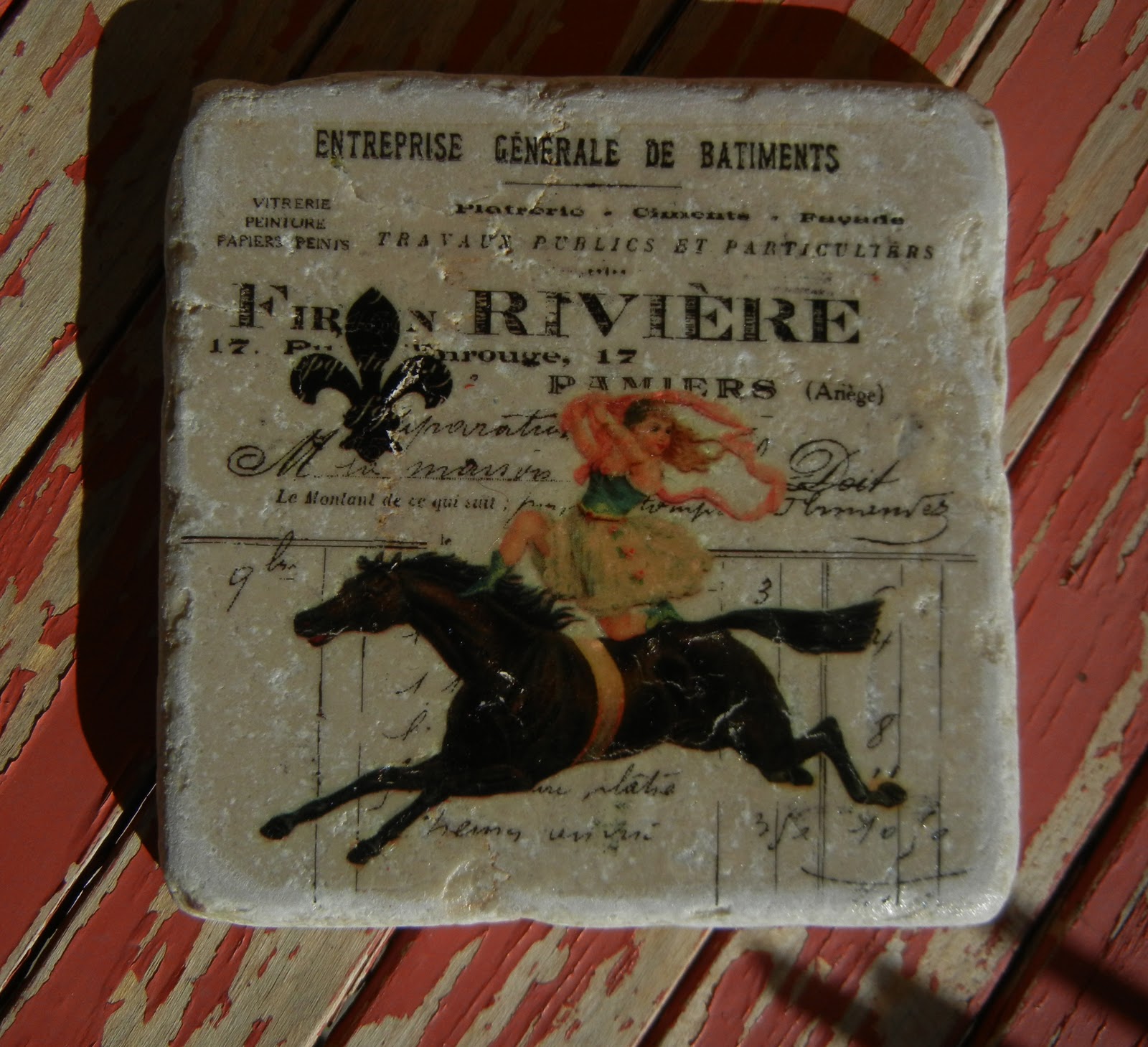 Tinyrosebud3: French Tile Coasters - Coffee Time!