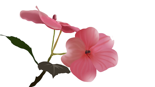Sylvie's Mysterious Utopia: This flower is 2D painted by photoshop. I ...