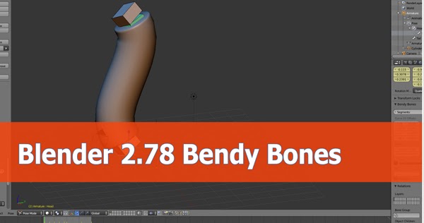 Blender 】Bendy Bones うねうねと動くあの構造を手軽に作成-日刊! CGデザイナー情報