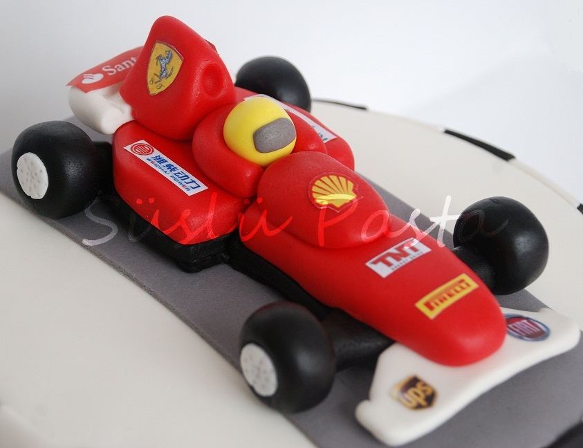 Süslü Pasta: Formula1 / Ferrari Pastası