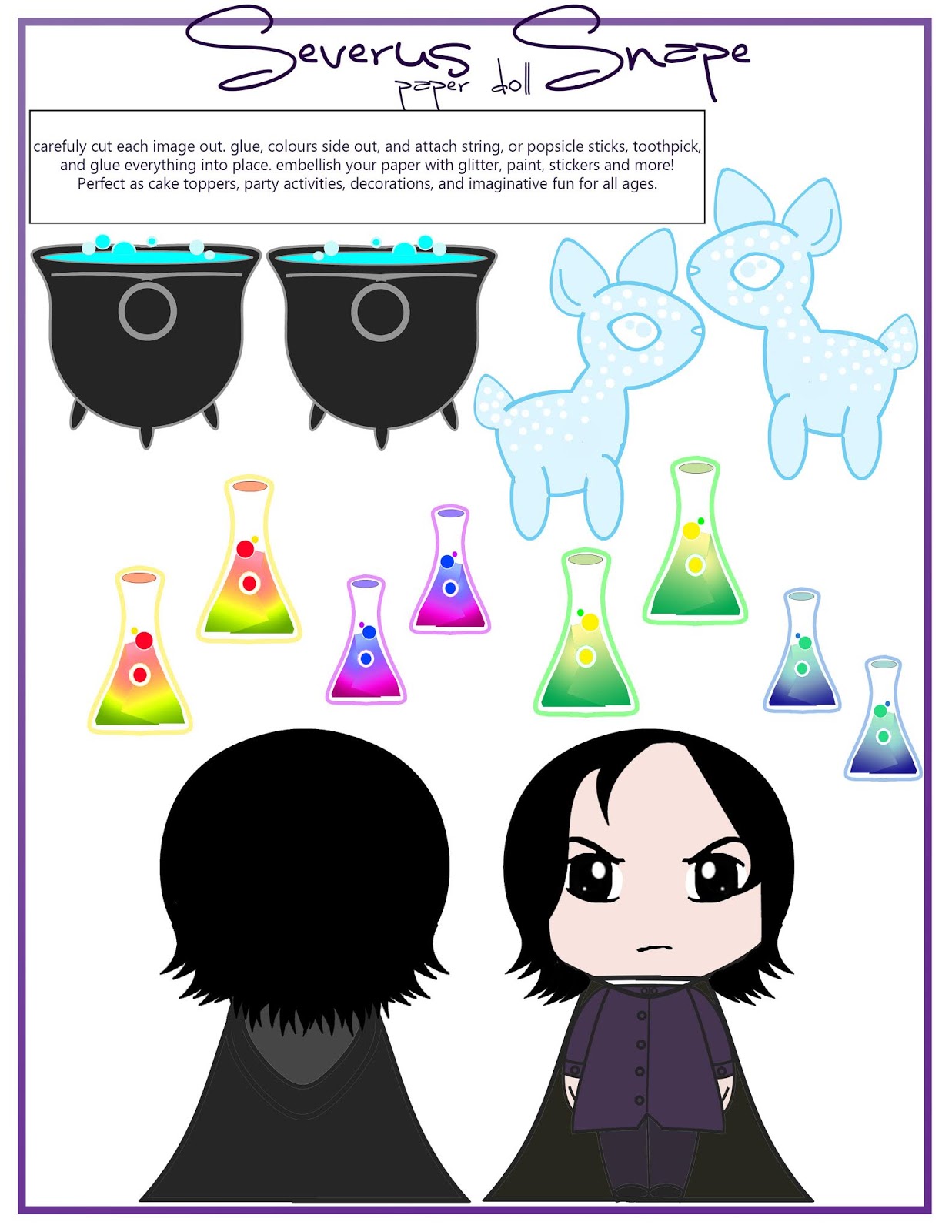 Free Paper Doll - Professor Severus Snape