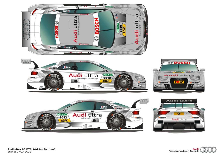 Audi Sport 2012 Audi A5 DTM Official Liveries ~ Audi Motorsport Blog