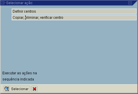 Comunidade SAP MM: EC02 – Criar Centro