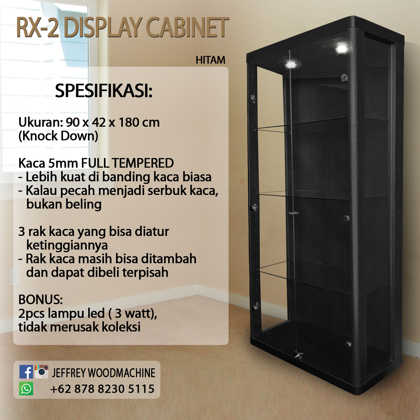 10 design lemari etalase display produk untuk toko kantor 2018