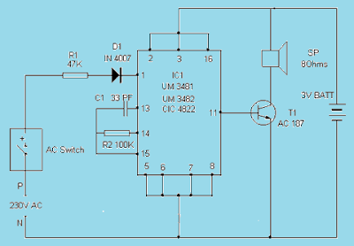 Simple Polyphonic DoorBell Circuit Diagram | all about wiring diagram