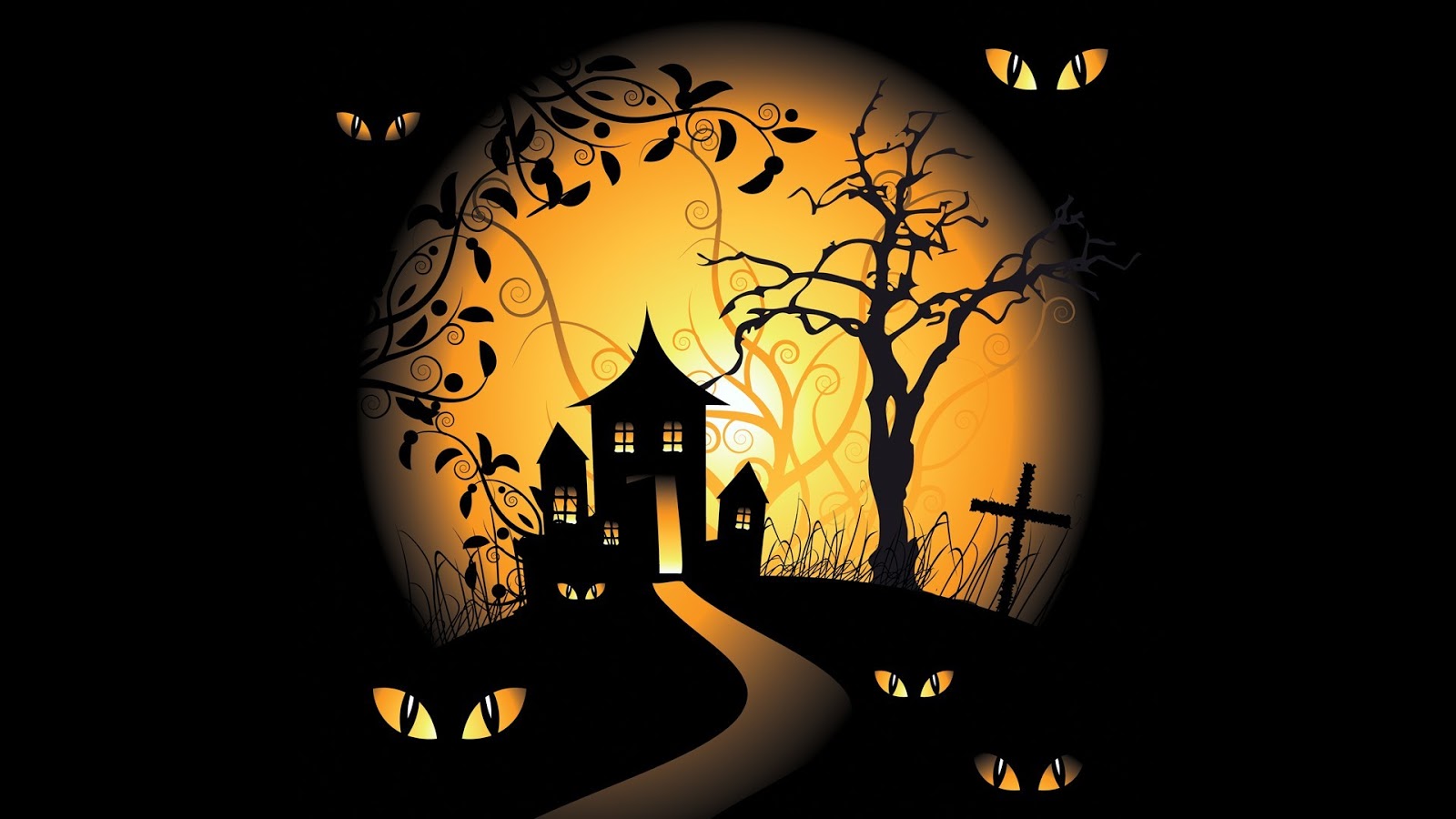 Halloween Wallpaper: Halloween Vector Wallpaper