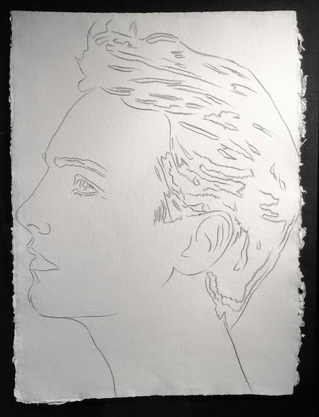 Modern & Contemporary Art Collection: Andy Warhol drawing of Ulrik ...