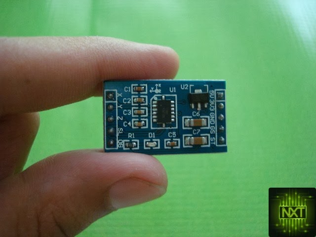 ARDUINO + ACELEROMETRO 3 EJES muestra sus grados en forma serial X Y Z ...