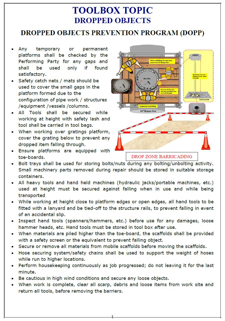 HSE Tech Solutions: Dropped Objects