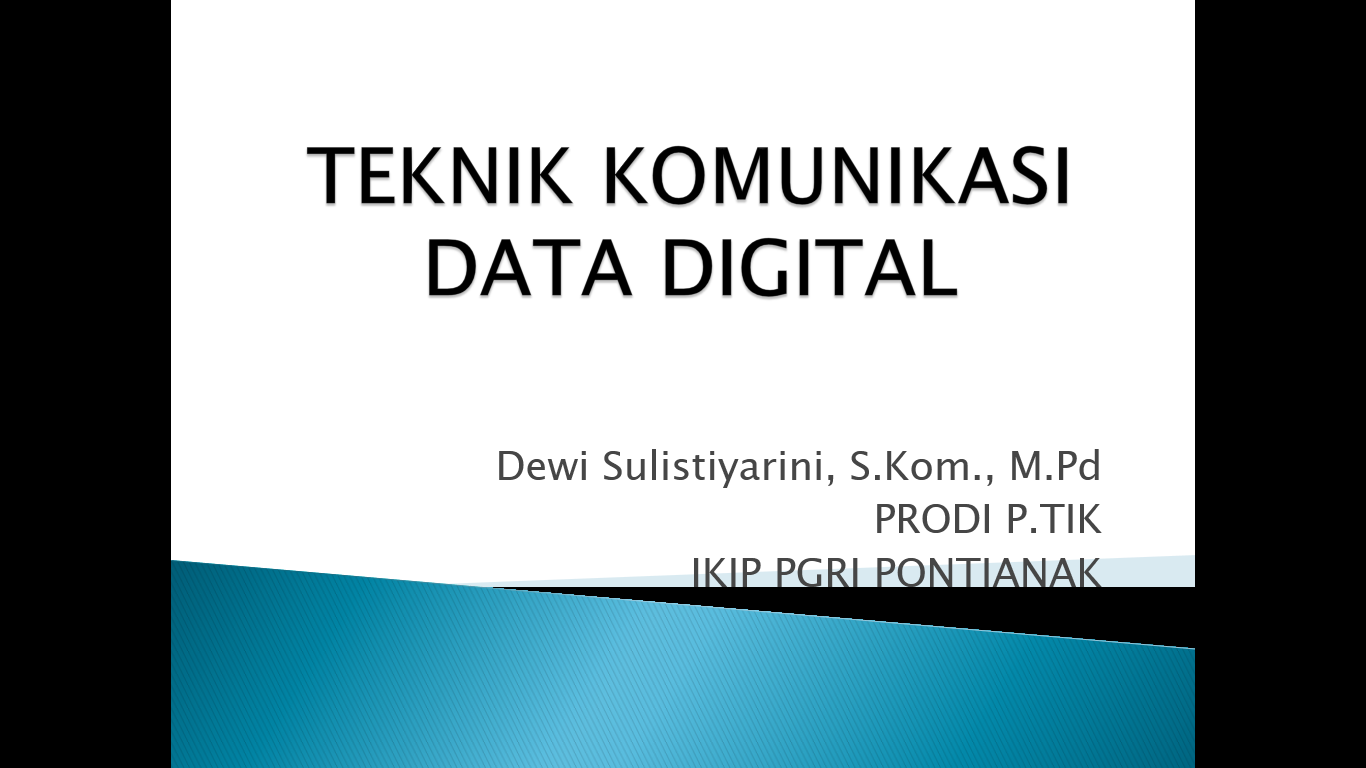 TEKNIK KOMUNIKASI DATA DIGITAL - Materi Belajar