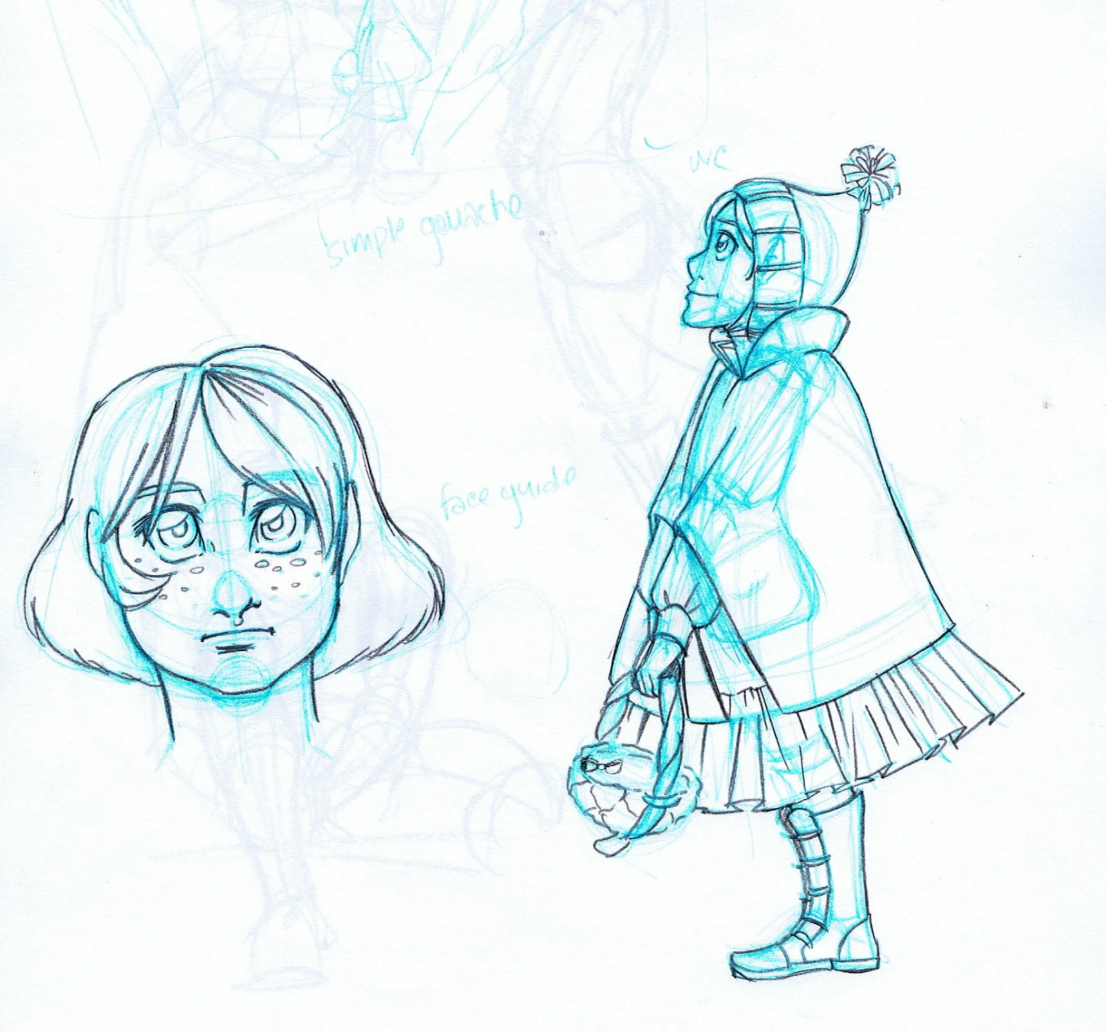 Gesture Sketches and Miniature Girls- January Sketch Dump