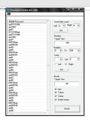 mig33 tools: PASSWORD CREATOR