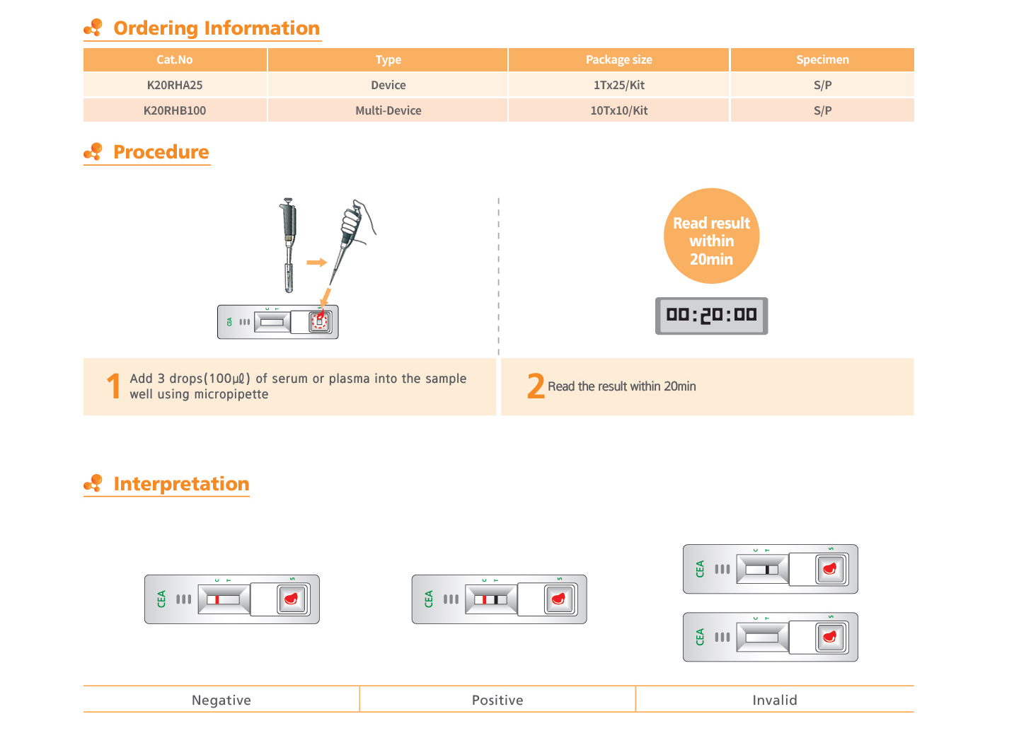 [RapiGEN]CEA / rapid test kit