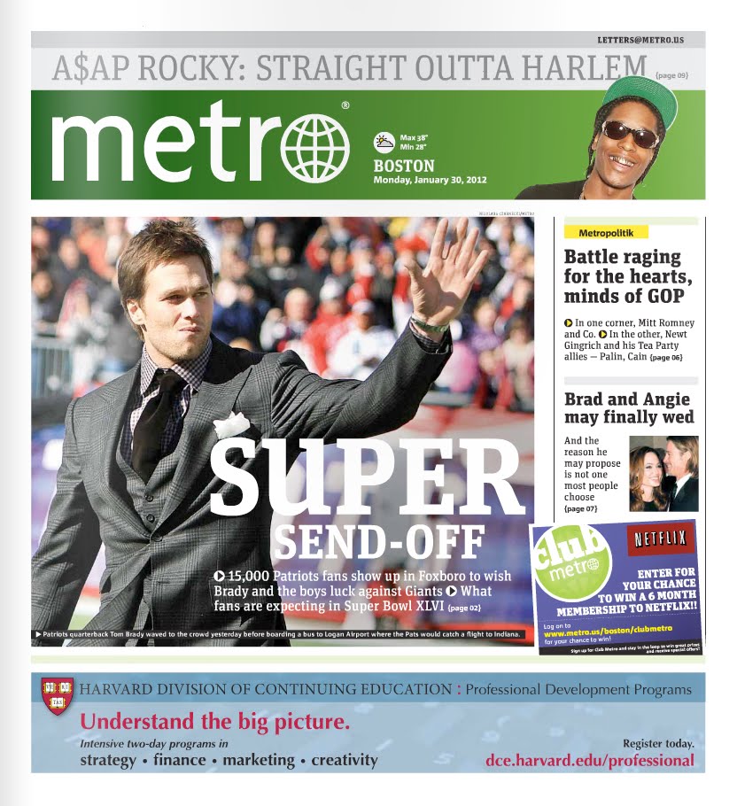 NICOCZAR: Today's Metro Cover