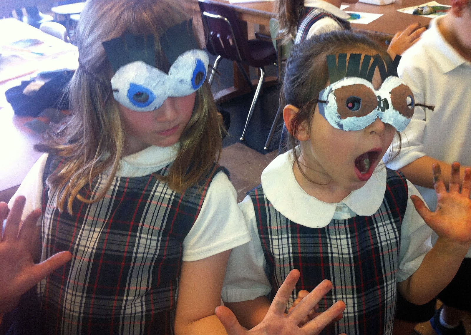 Sacred Heart art room: Big Eyes Mask