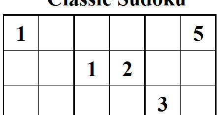Classic Sudoku (Mini Sudoku Series #47)