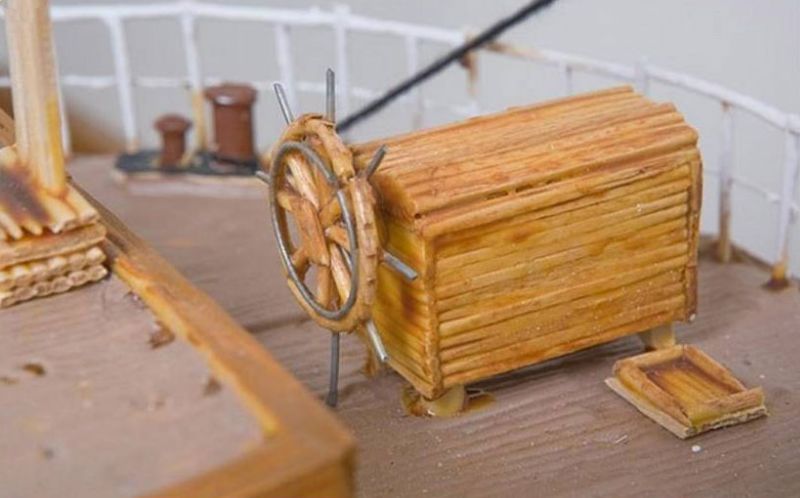 The Ships Made Out Of Toothpicks