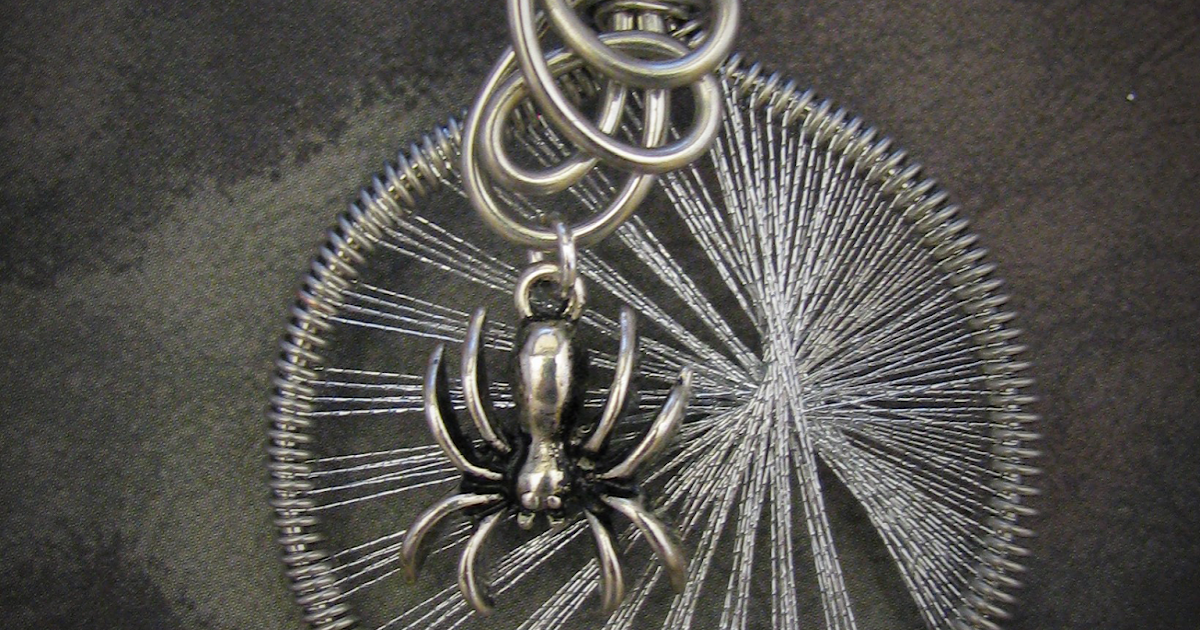 POTIONSMITH: Spider String Art Pendant