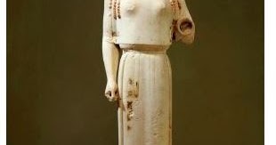 Gibby's AP Art History: 28. Peplos Kore from the Acropolis - Archaic ...