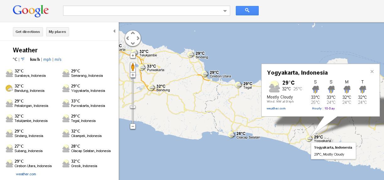 Perkiraan Cuaca di Google Maps – CandraLab Studio