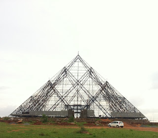 MAHESWARA MAHA PYRAMID: Largest pyramid-shaped meditation hall