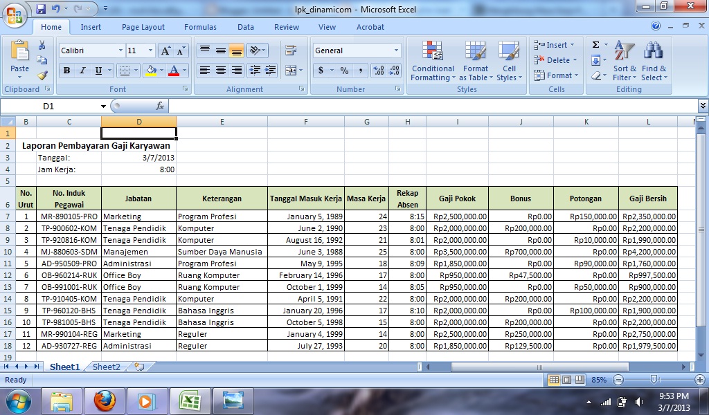 (DOCX) Penggabungan Beberapa Rumus Dasar Excel - DOKUMEN.TIPS