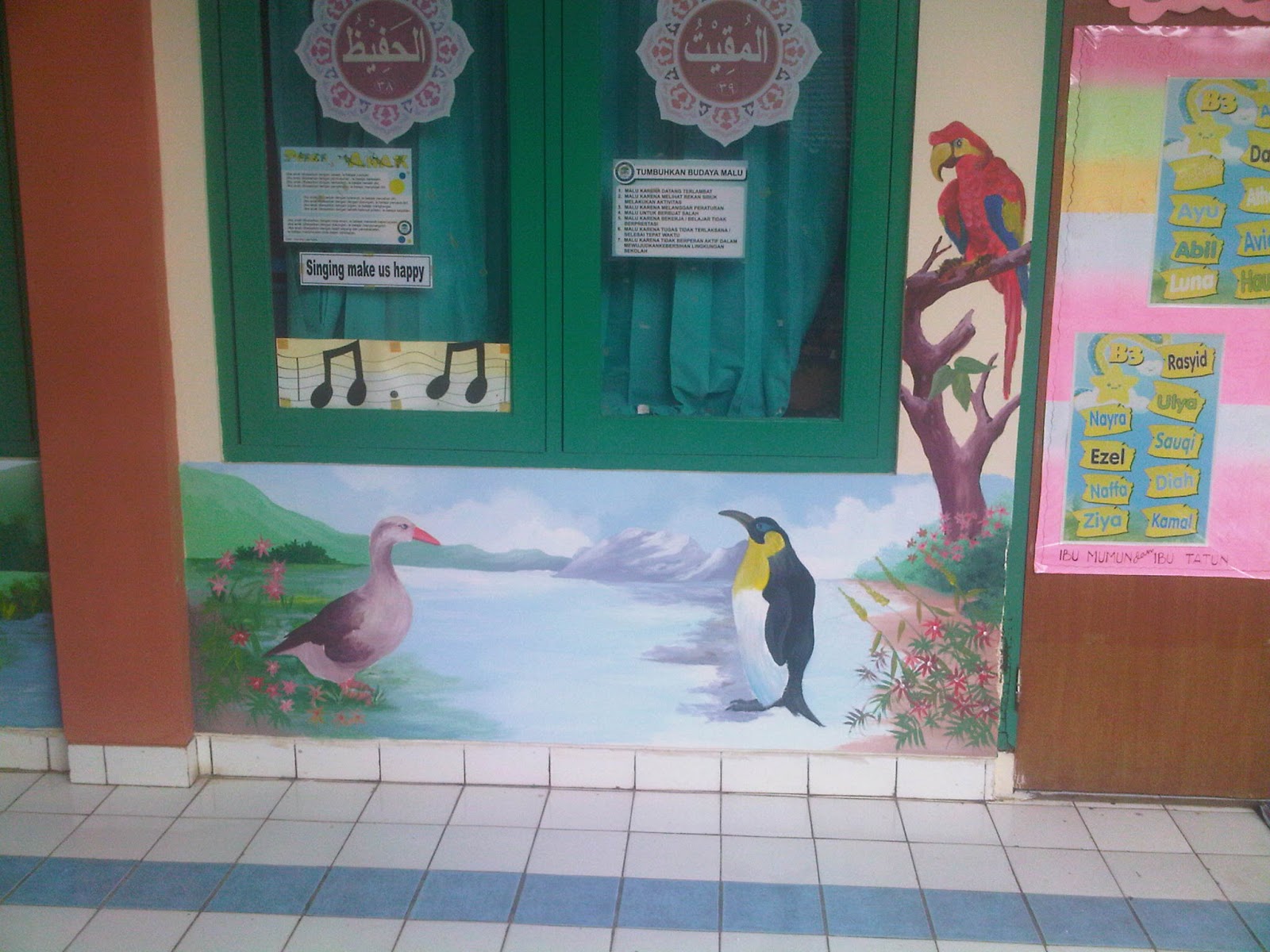 Lukisan Dinding Sekolah PAUD, TK, SD, SMP, SMA PALING KEREN