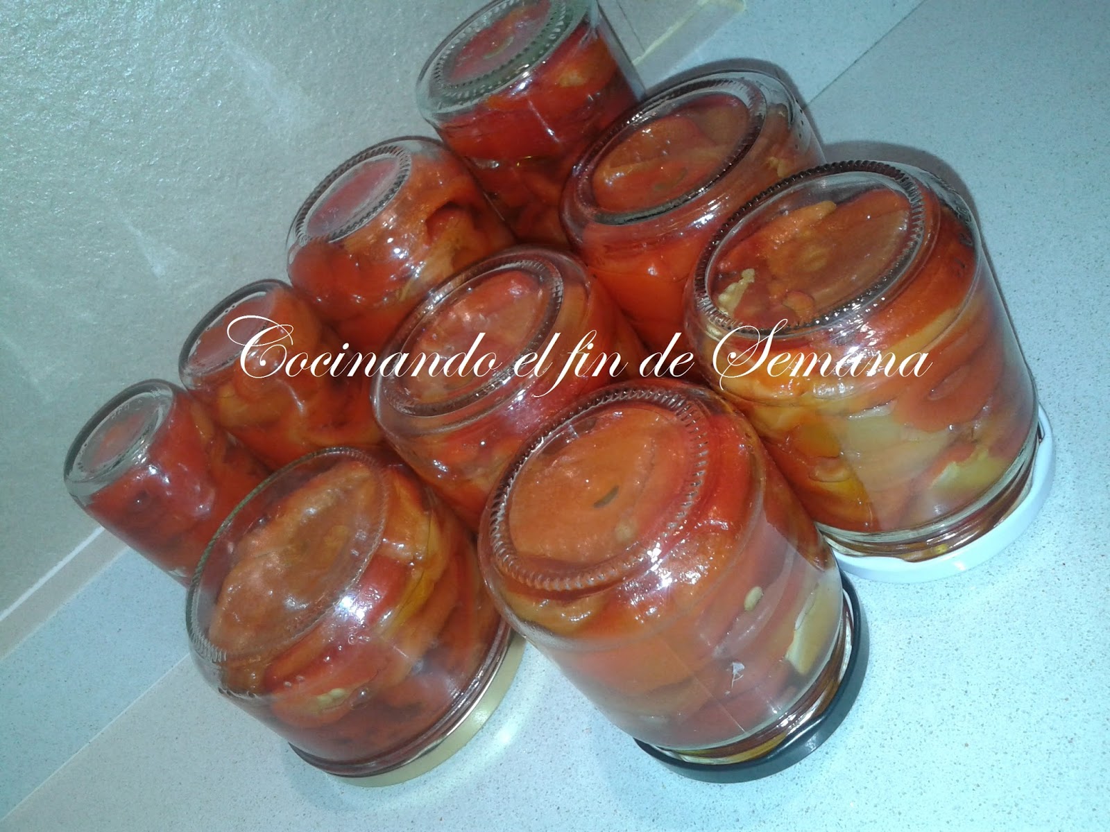 Cocinando el fin de Semana: Como hacer Pimientos Rojos Asados y Embotados