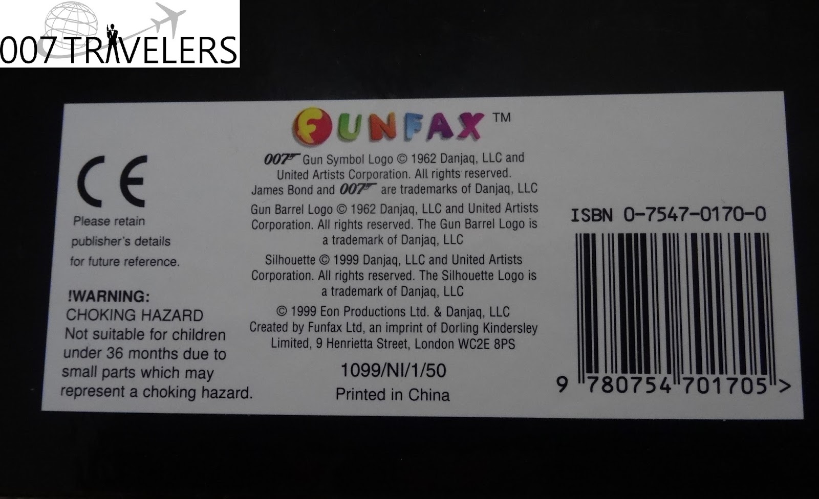 007 Item: James Bond secret agent file - 007 Travelers