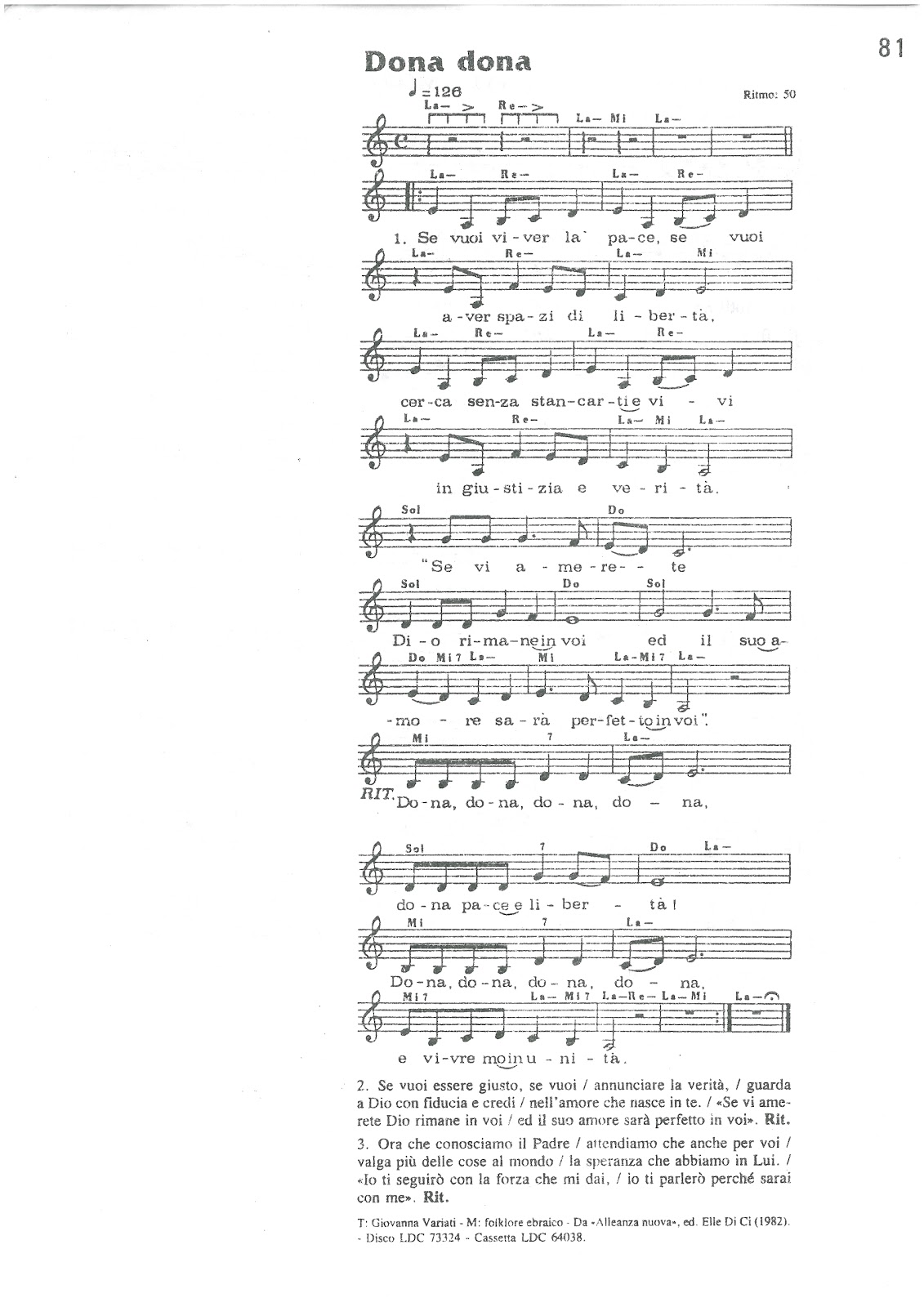 BODI SONČEK: 1o2 DONA DONA