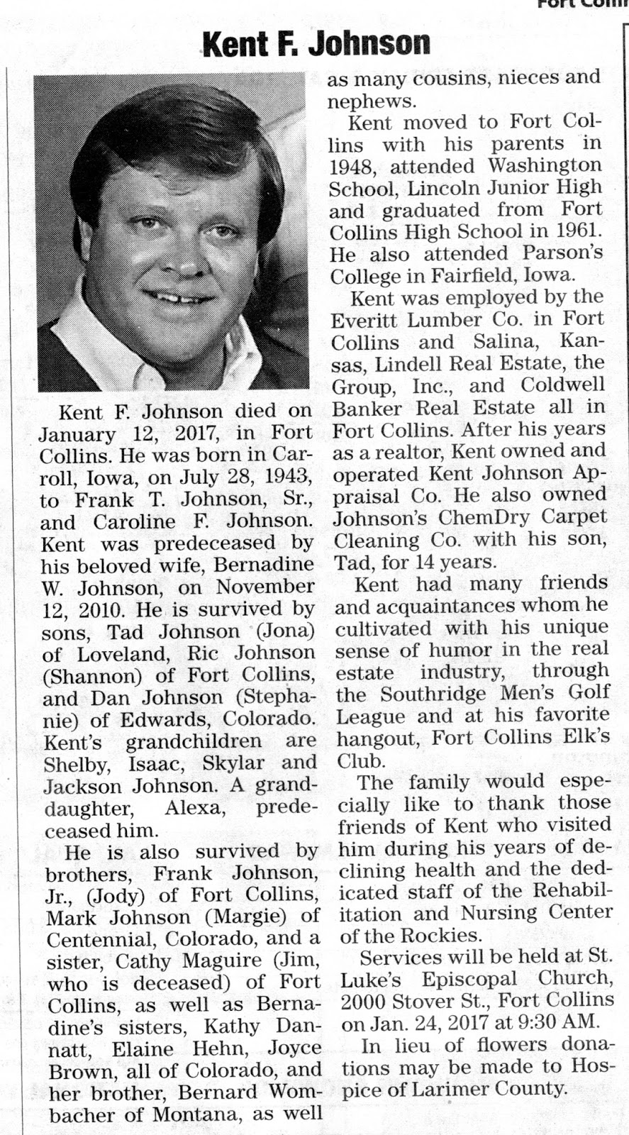 Pam's Point of View: Kent F. Johnson