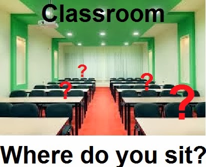 Where do you sit in your class?