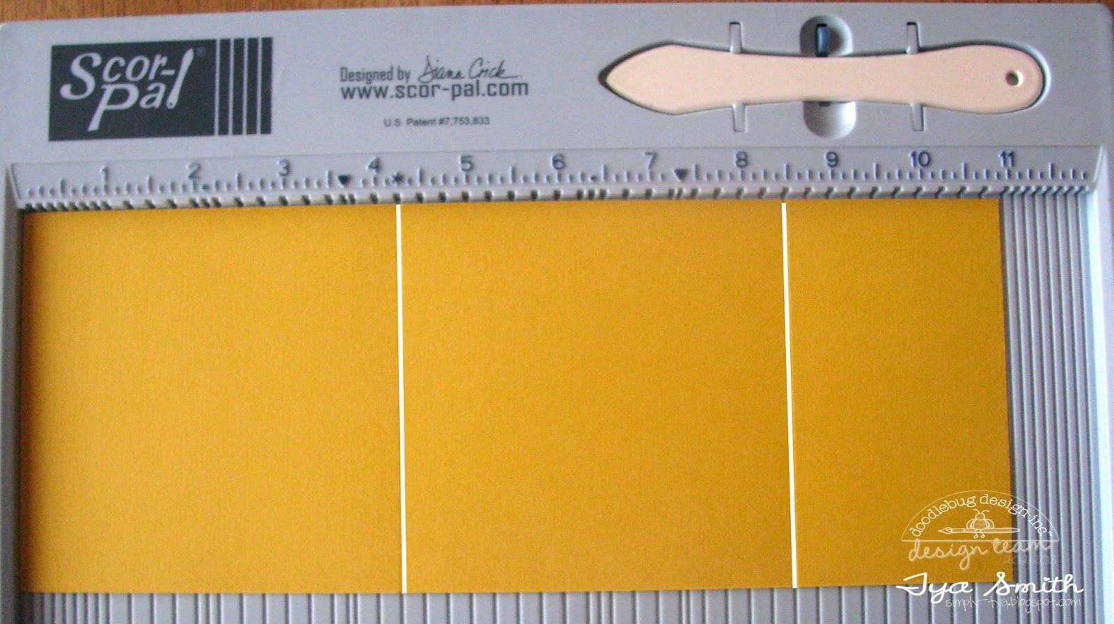 Doodlebug Design Inc Blog: Scallop Circle Tri-Fold Card Tutorial by Tya