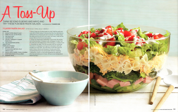 marcus hay fluff N stuff: Food Network Magazine/ Pasta Salads