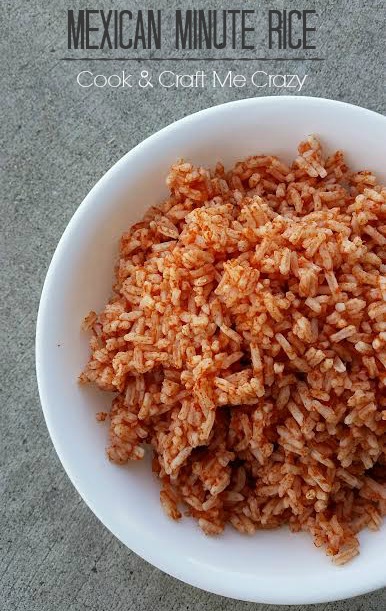 Cook and Craft Me Crazy: Mexican Minute Rice