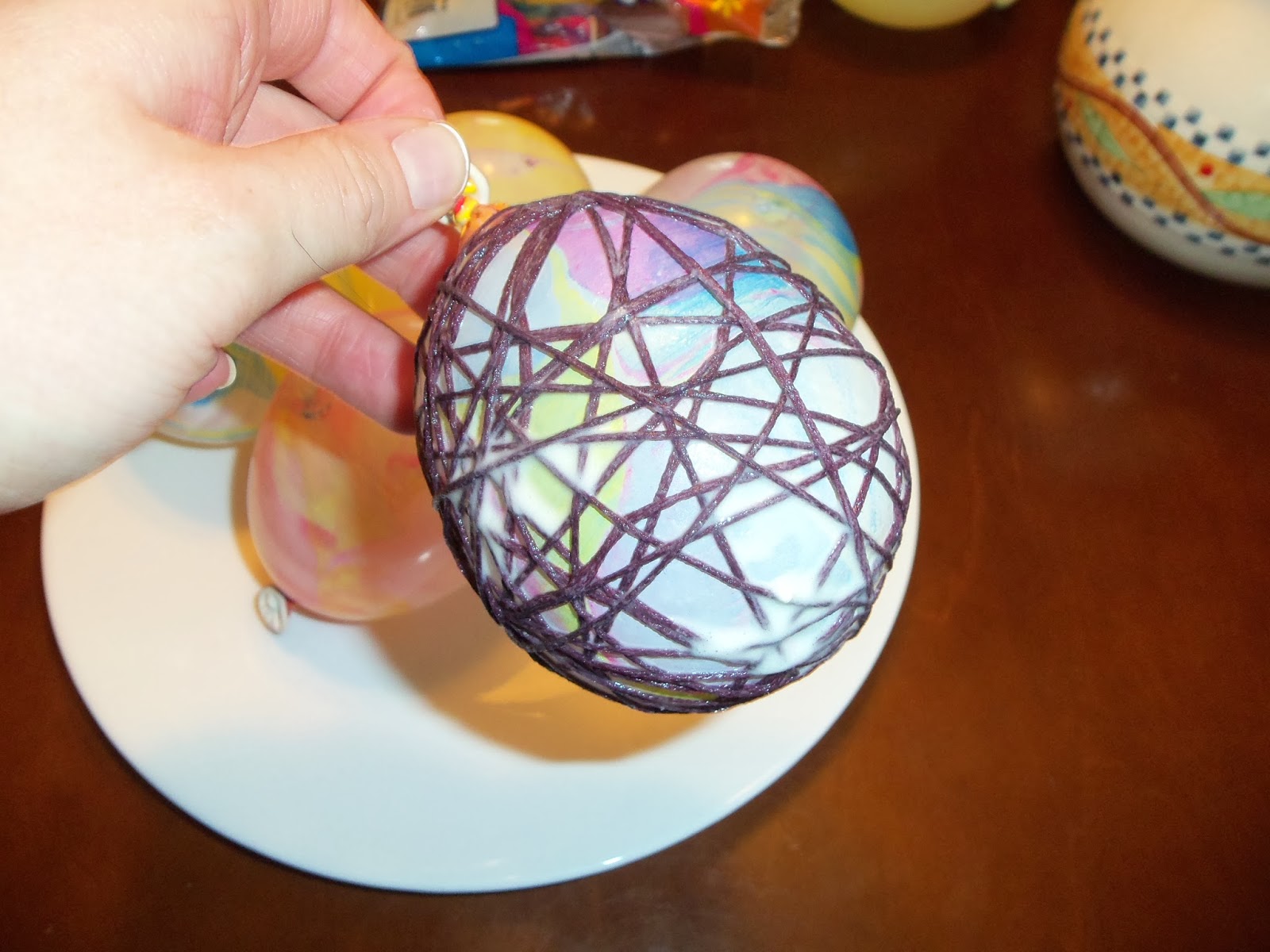 Arts and Crafts, and perhaps other things too: Easter Egg starched string