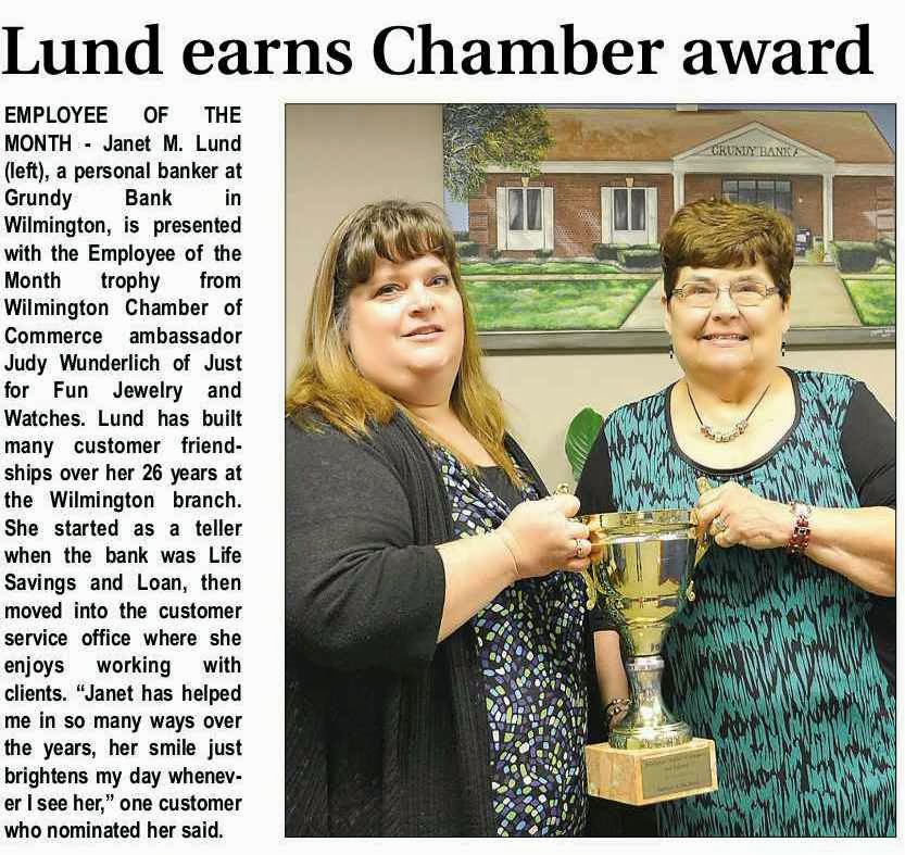 Wilmington Chamber of Commerce News: Employee of the Month ~ Janet Lund
