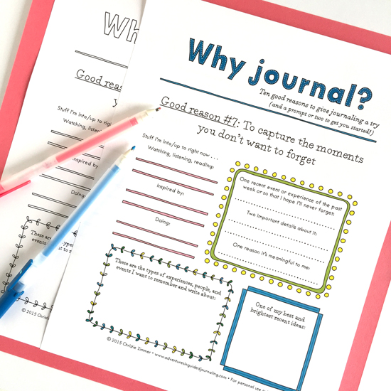 Adventures in Guided Journaling: Why Journal? Good Reasons #5, 6 and 7