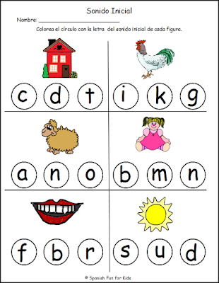 Music and Spanish Fun: Tarjetas para Emparejar Sonidos y Letras