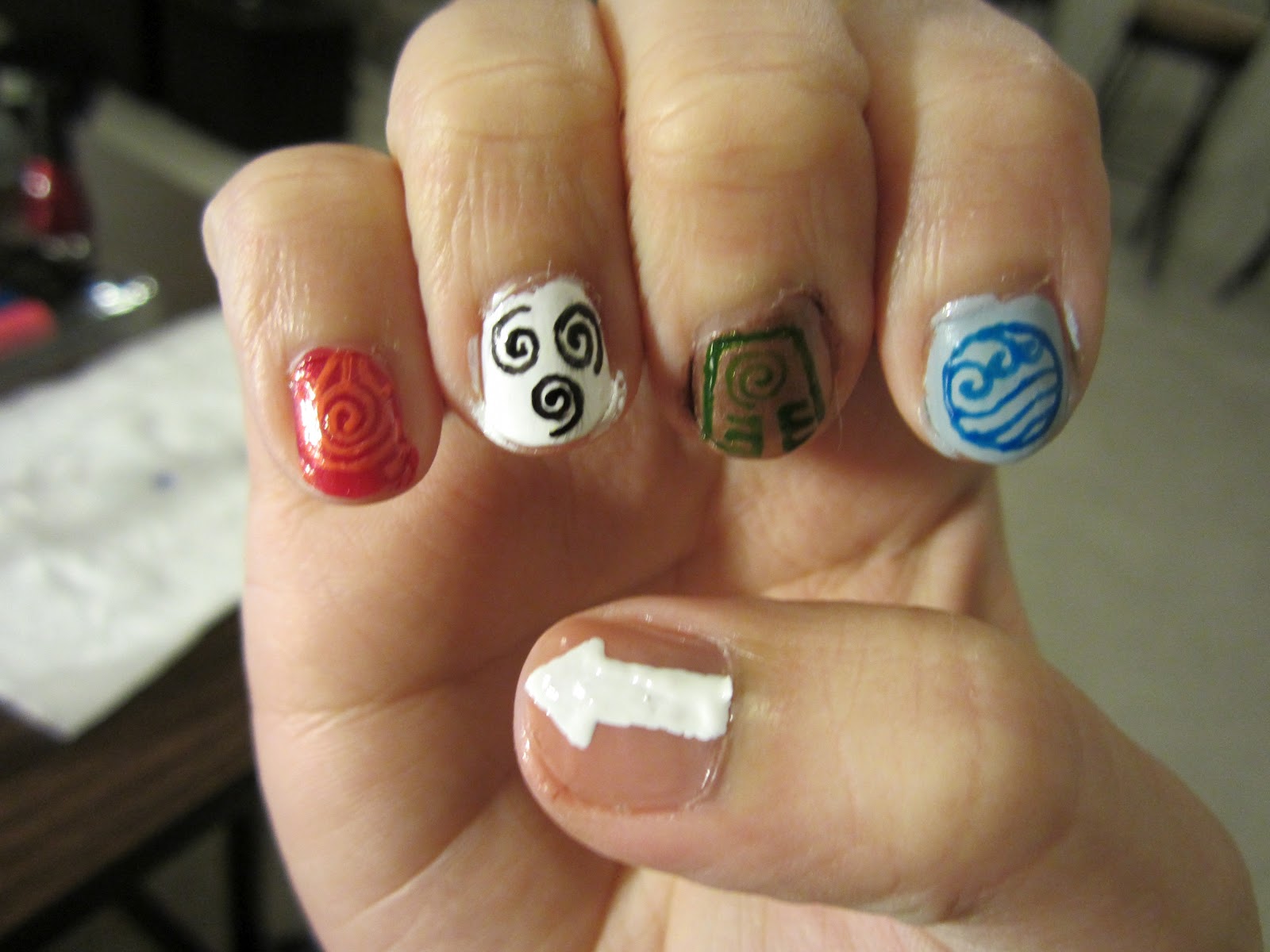 Nowhere else but here: A:TLA and LOK nail art